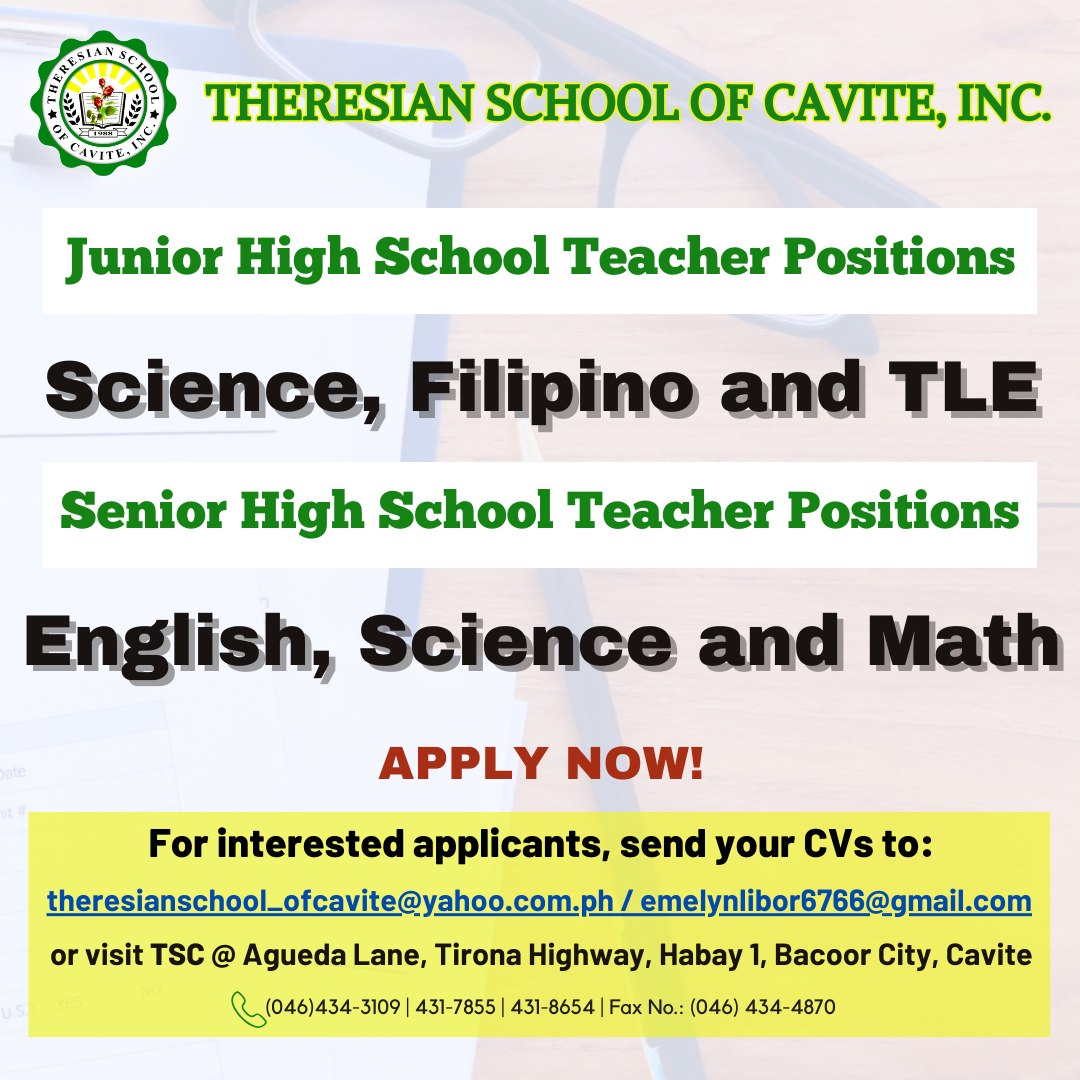 THERESIAN SCHOOL OF CAVITE INC. – Where Holistic Formation Begins