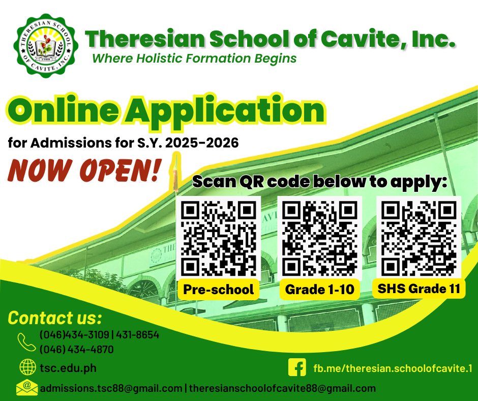 Online Application for Admission for S.Y. 2025-2026 is Now Open ...