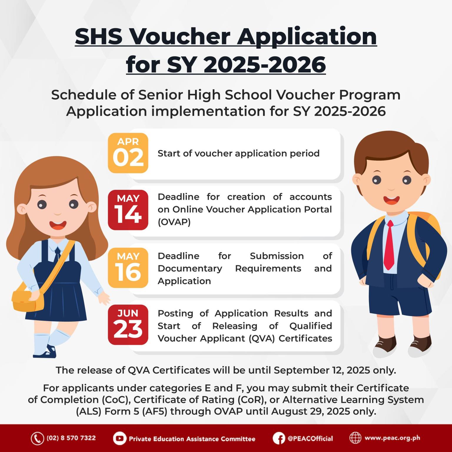 Online application for the SHS Voucher Program – THERESIAN SCHOOL OF ...
